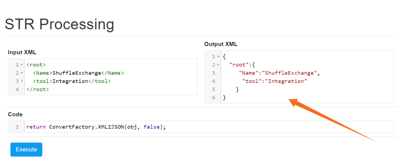 STR Processing | Help ShuffleExchange
