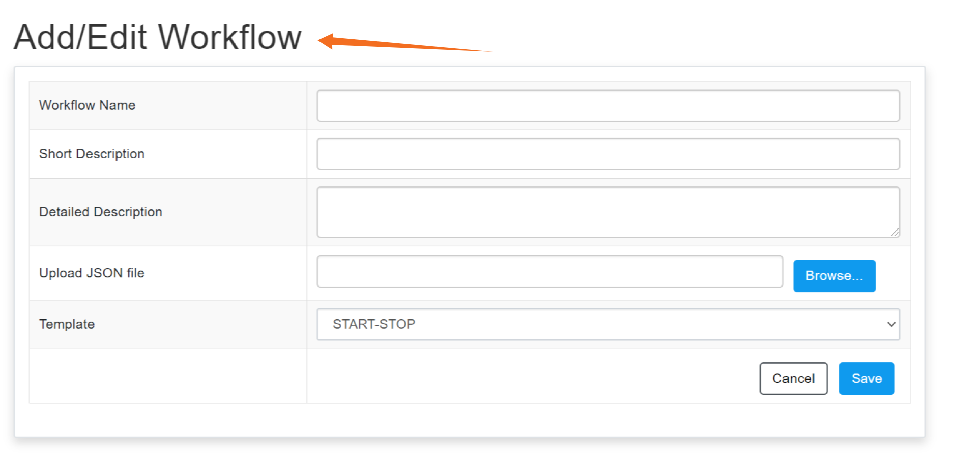 Create Workflow | Help ShuffleExchange
